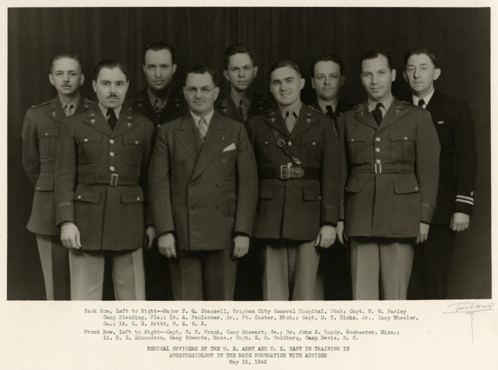 Mayo Clinic | Anesthesiology | The Mayo Clinic and Military Anesthesia